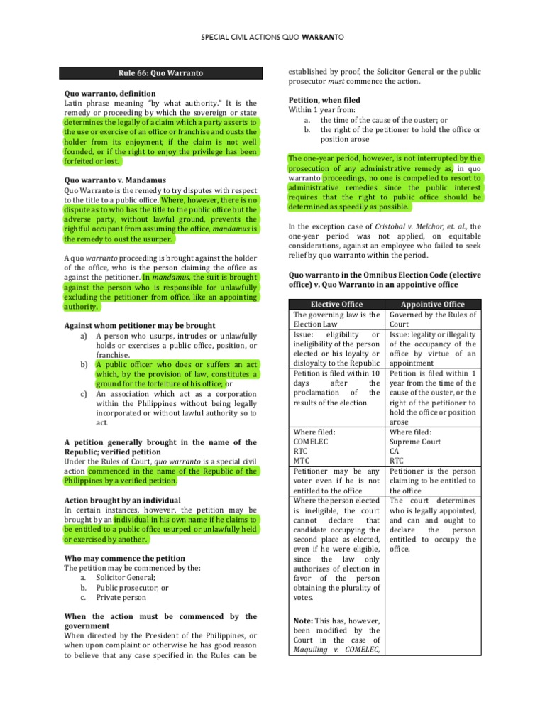 Rule 66 | PDF | Mandamus | Complaint