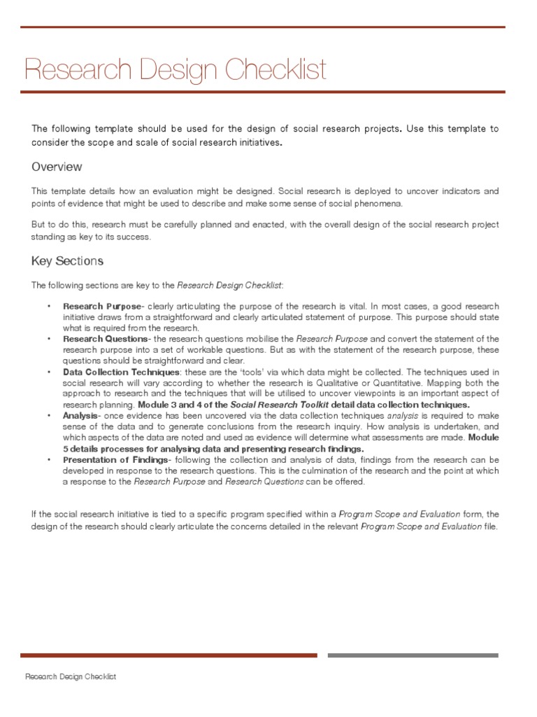 Research Design Template | PDF | Social Research | Research Design