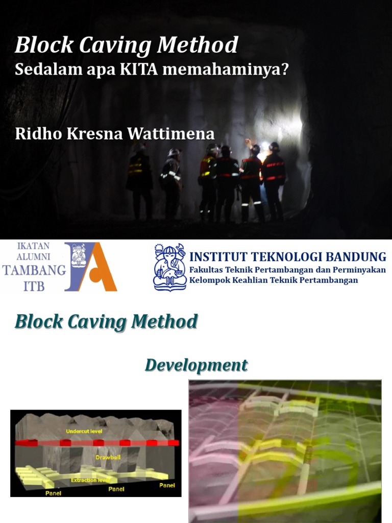 Block Caving Method | PDF | Nature | Mining
