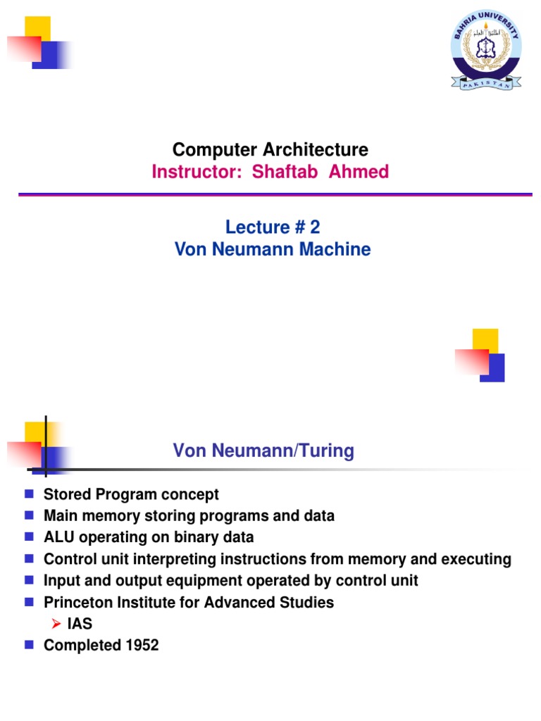 Von Neumann Machine | PDF | Central Processing Unit | Microprocessor
