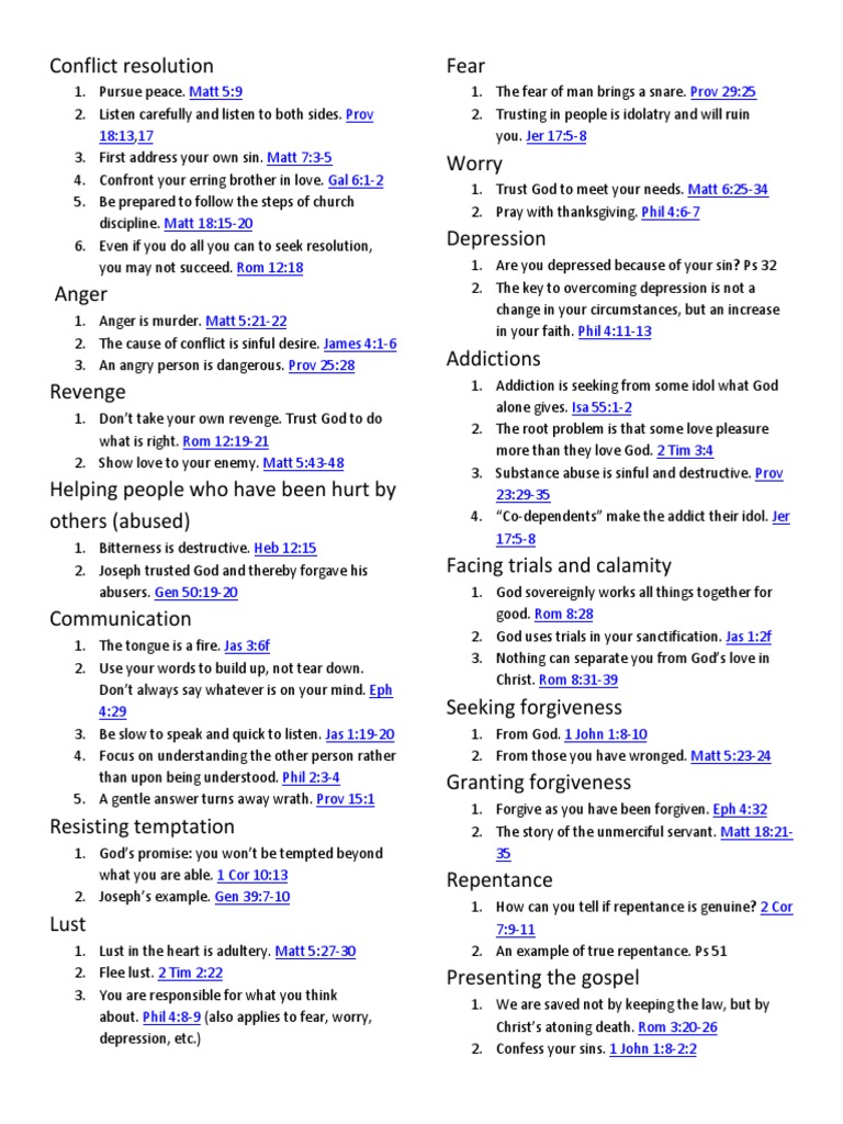 Bible Emergency Numbers | PDF | Forgiveness | Repentance