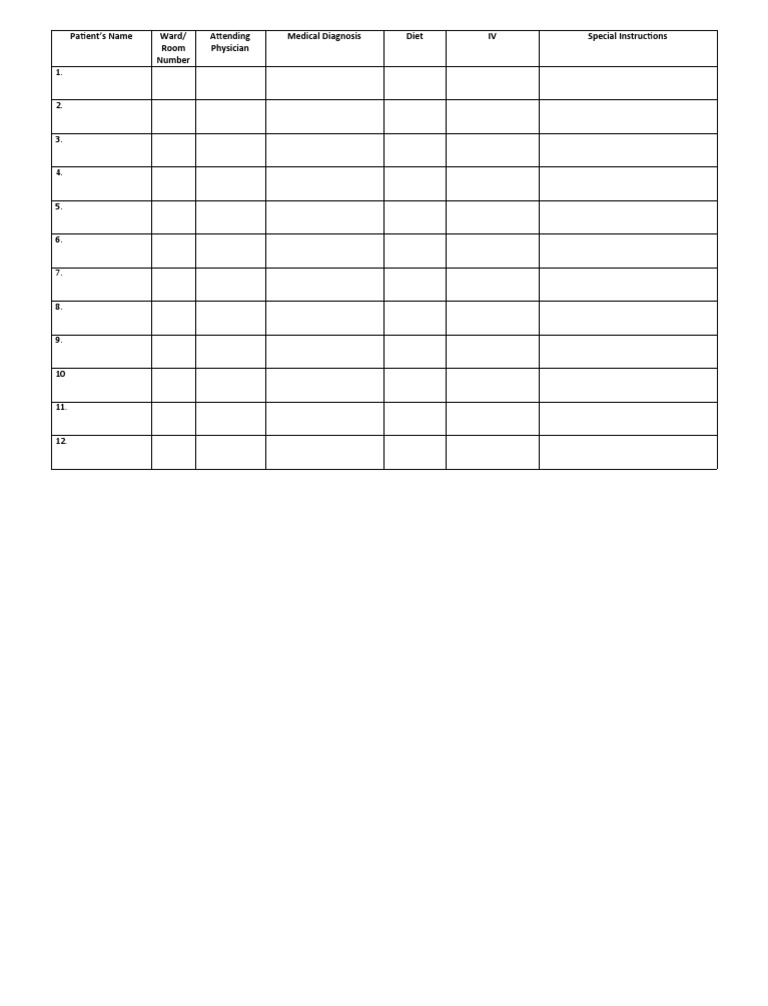Monitor Sheet | PDF