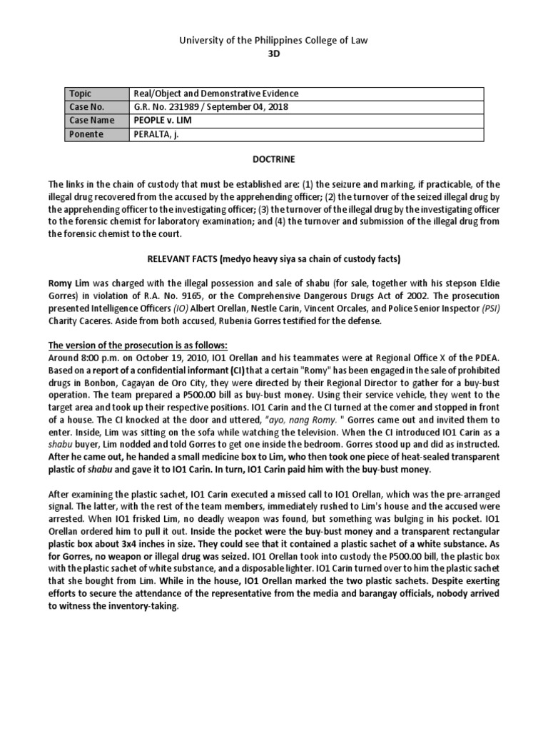 Real/Object and Demonstrative Evidence Case Analysis | PDF | Judgment ...