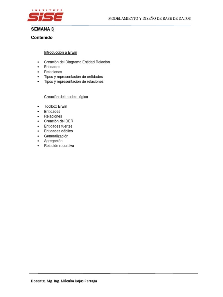 Modelamiento Y Diseño De Base De Datos Pdf Bases De Datos Gestión 7883
