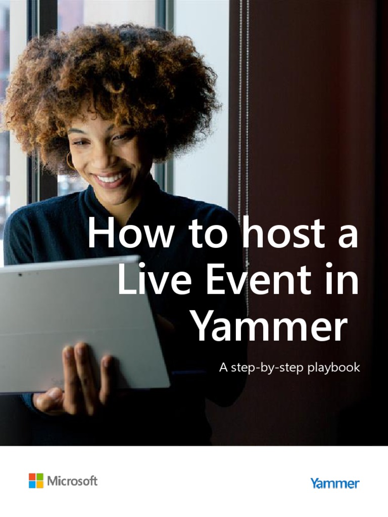 How To Host A Live Event in Yammer Playbook | PDF | Internet Forum | Conversation