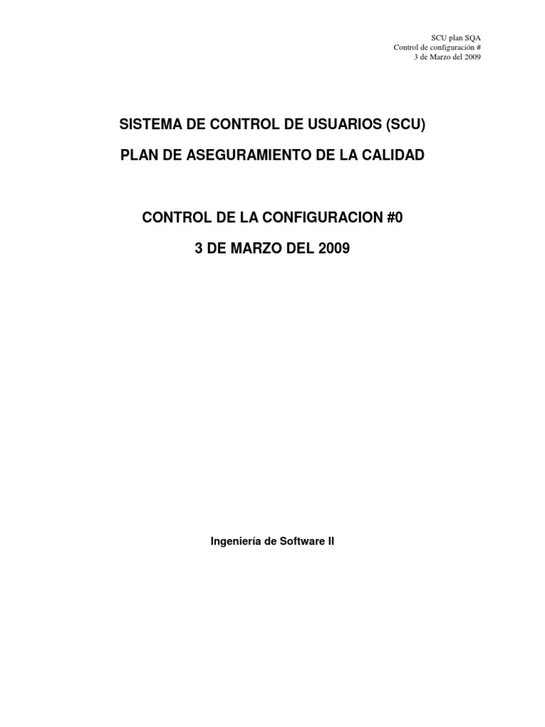 SQAP Ejemplo PDF | PDF | Ingeniería de software | Software