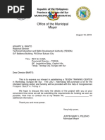 Tesda Letter of Intent | PDF