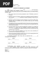 Affidavit of Lot Owner's Consent | PDF