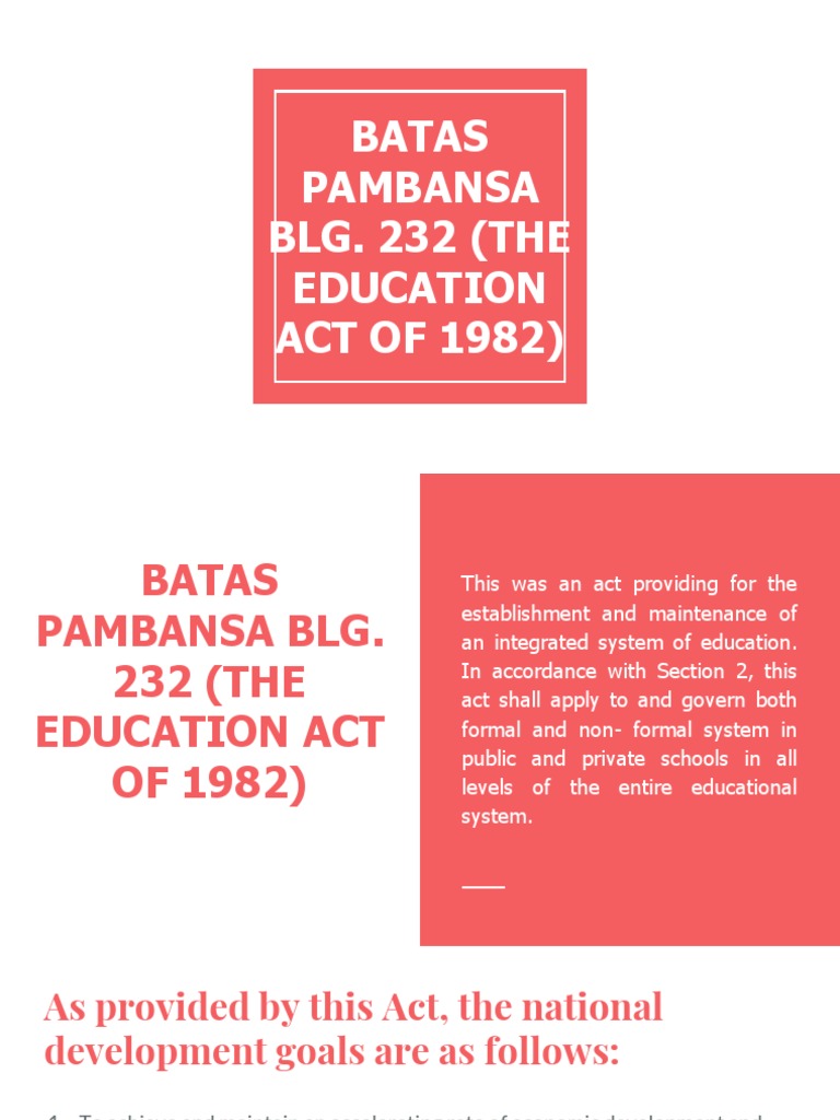 Batas Pambansa 232 | PDF | Military Discharge | Private School