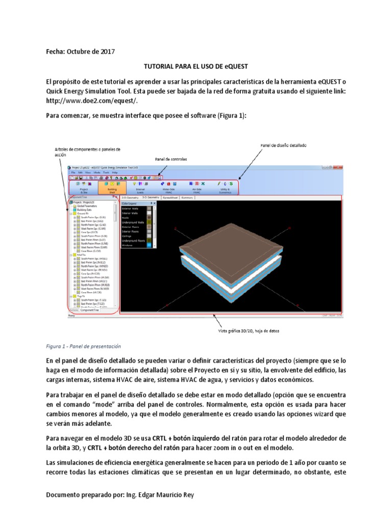 Tutorial Completo de eQUEST 2017 | PDF | Uso eficiente de energía | Hvac