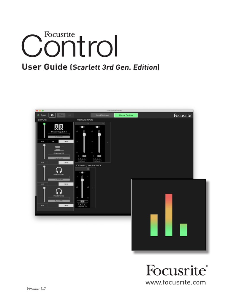 Focusrite Control Scarlett 3G - v1.1 | PDF | Input/Output | Sound ...