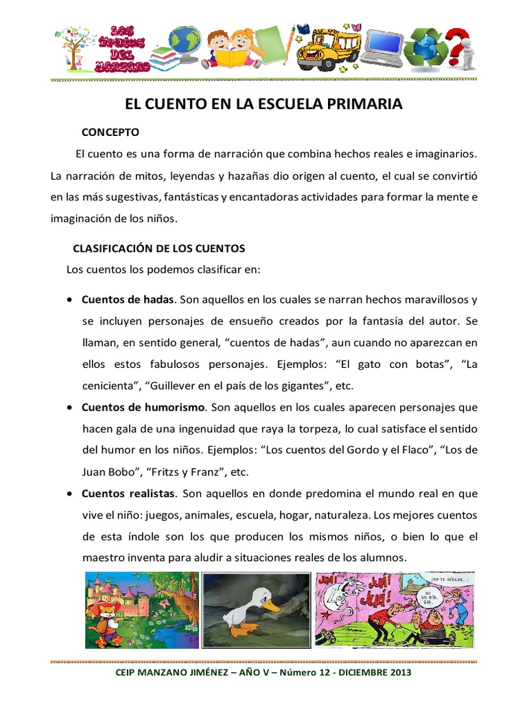 El Cuento En La Escuela Primaria Lourdes Mateo Pdf Cuentos Fantasía