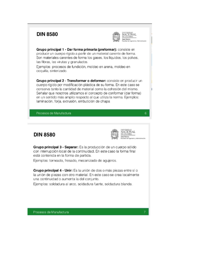 DIN 8580 DIN 8580