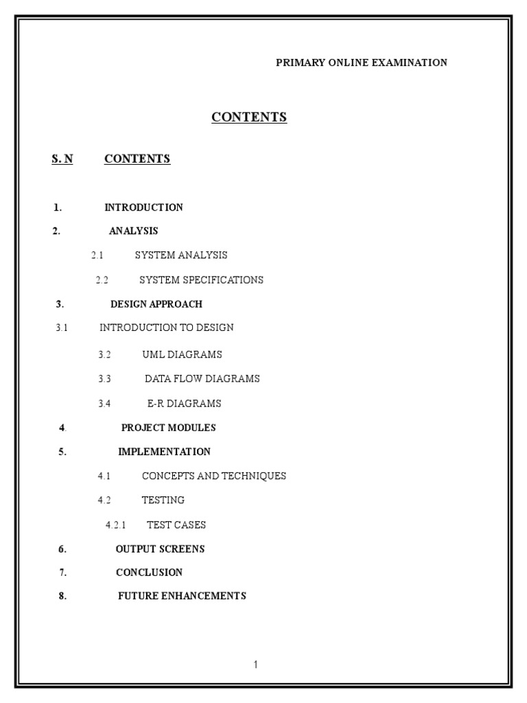 Online Exam Project Report | PDF | Php | Java Script