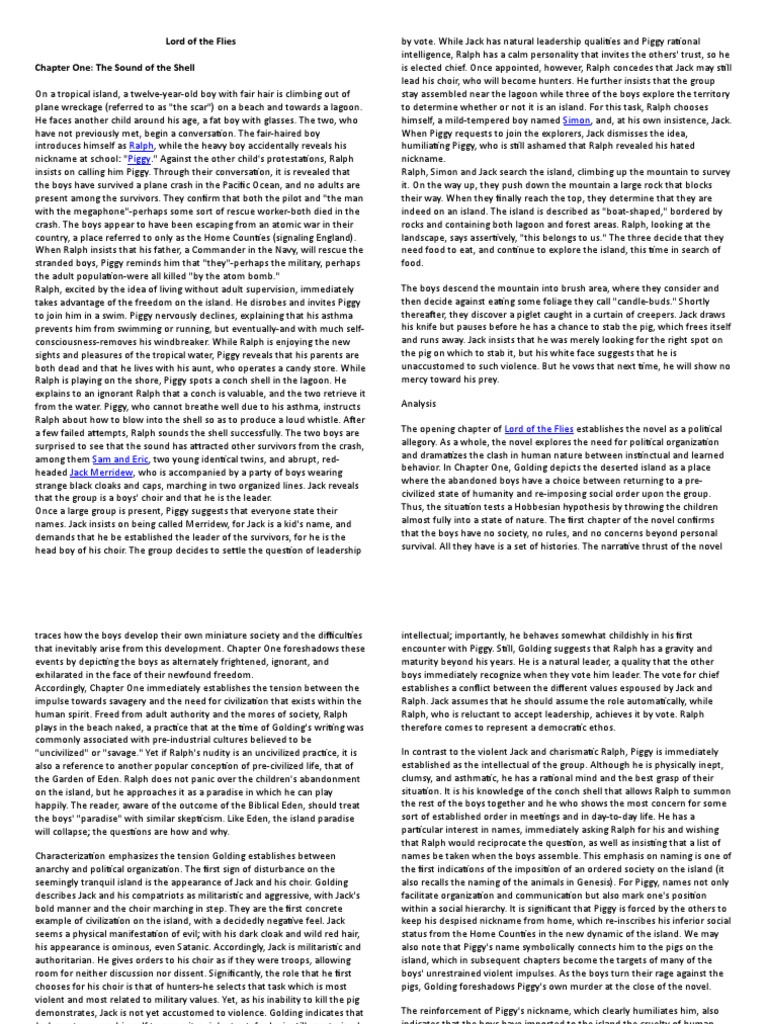 Leadership and Survival in Chapter One | PDF | Young Adult