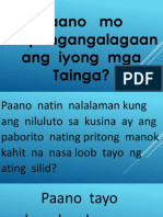 Bahagi NG Dila at Gamit Nito | PDF