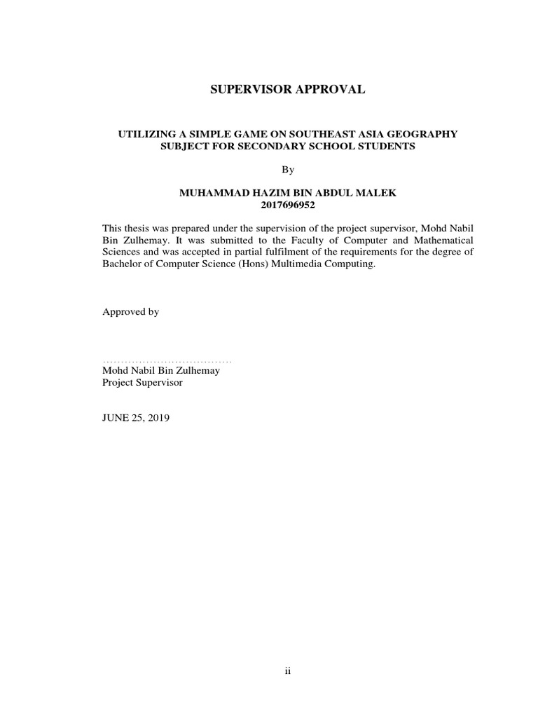 01 Muhammad Hazim Bin Abdul Malek CS253 PDF | PDF | Southeast Asia ...