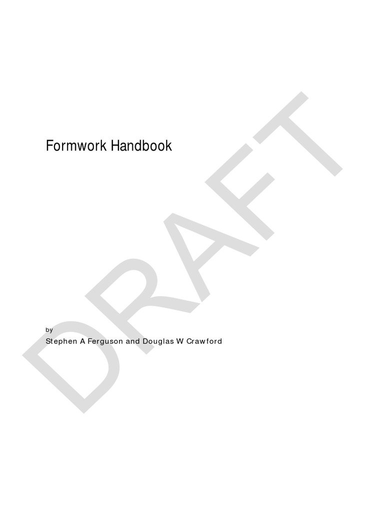 Formwork Handbook by Stephen | PDF | Buckling | Concrete