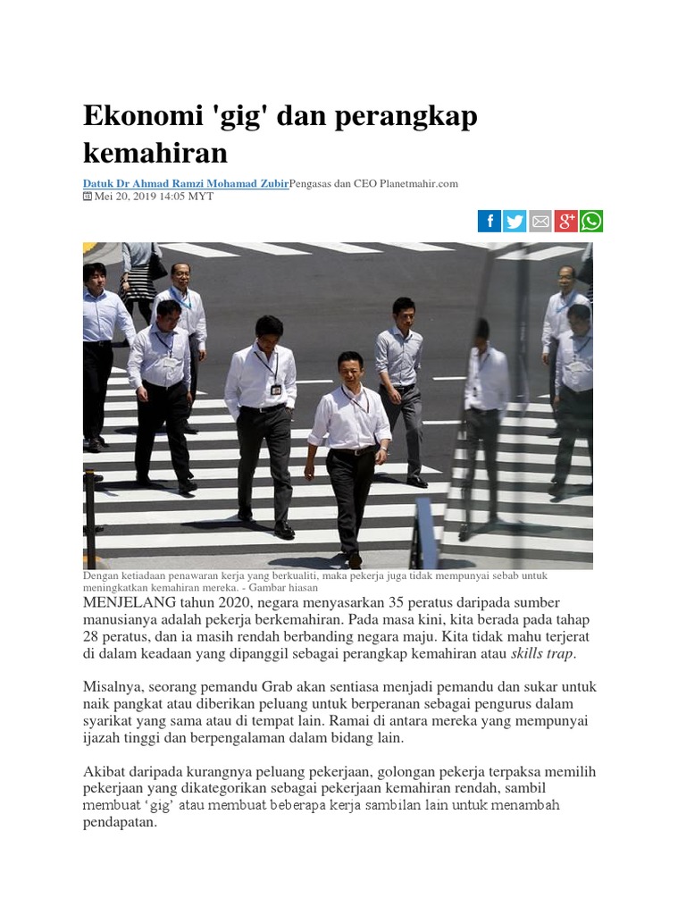 Ekonomi Gig | PDF | Bisnis