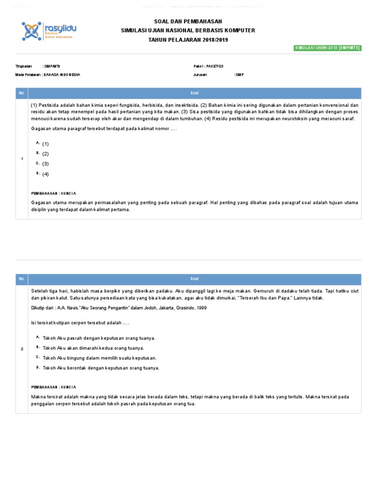 Bindo 3 | PDF | Sains & Matematika