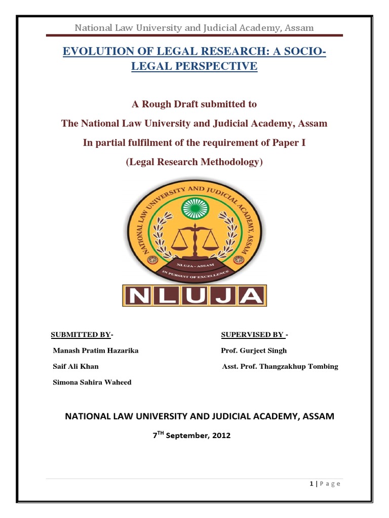 Evolution of Legal Research Rough Draft | PDF | Scientific Method | Science