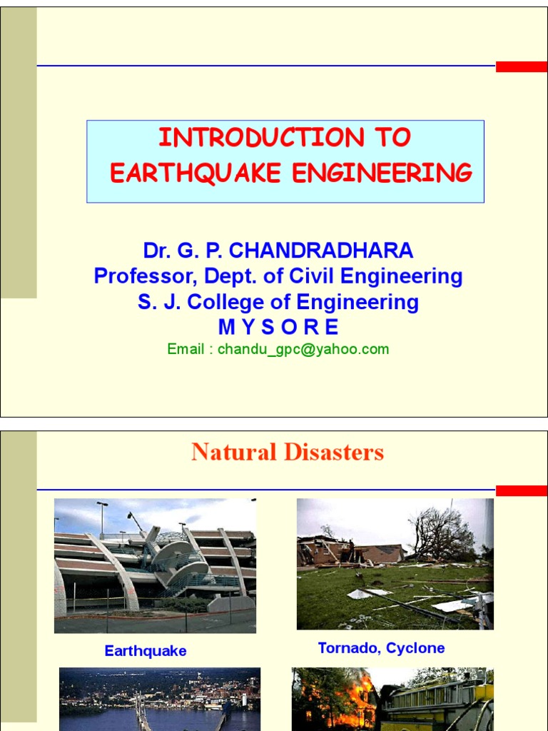 Introduction To Earthquake Engineering | PDF | Earthquakes | Plate ...