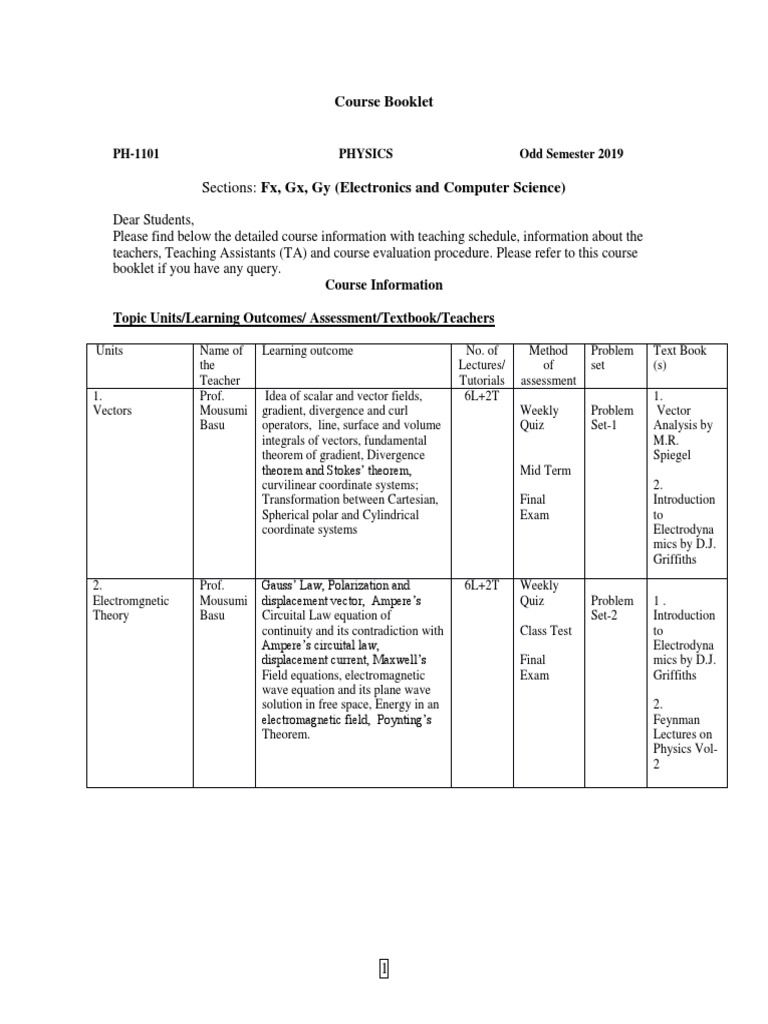 Iiest Physics Course Booklet | PDF | Special Relativity | Waves