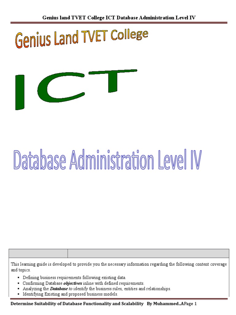 Determine Suitability of Database Functionality | PDF | Conceptual Model | Data Model