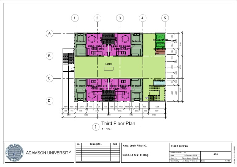 Third Floor Plan 1: Adamson University | PDF | Buildings And Structures ...