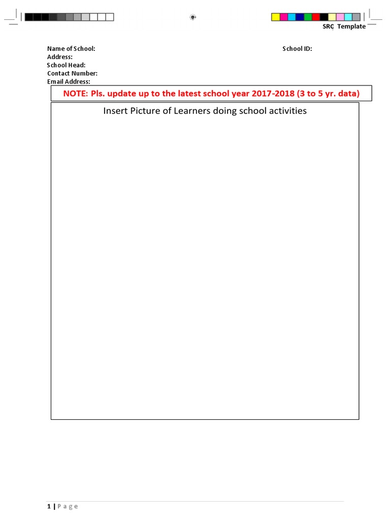 SRC Template - Basic Infor | PDF | Literacy | Behavior Modification