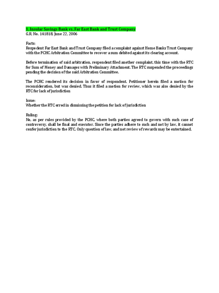 ADR Case Digests | PDF | Arbitration | Alternative Dispute Resolution