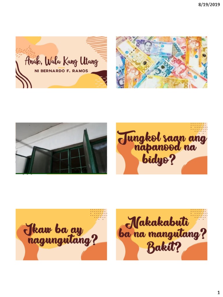 Anak Wala Kang Utang Ni King | PDF