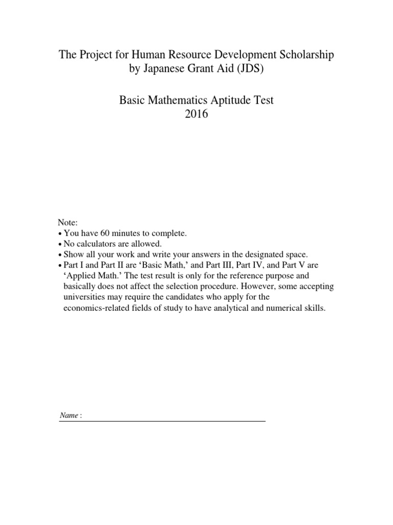 The Project For Human Resource Development Scholarship by Japanese ...