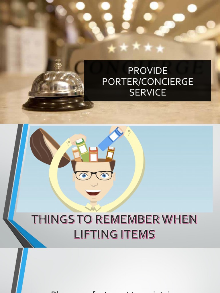 Providing Porter Service | PDF | Room | Elevator