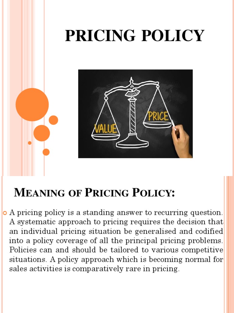Pricing Policy | PDF | Pricing | Profit (Economics)