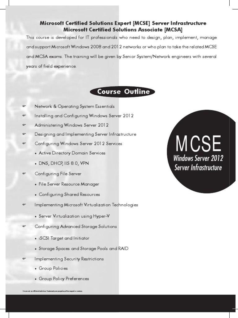 Mcse | Download Free PDF | Active Directory | Hyper V