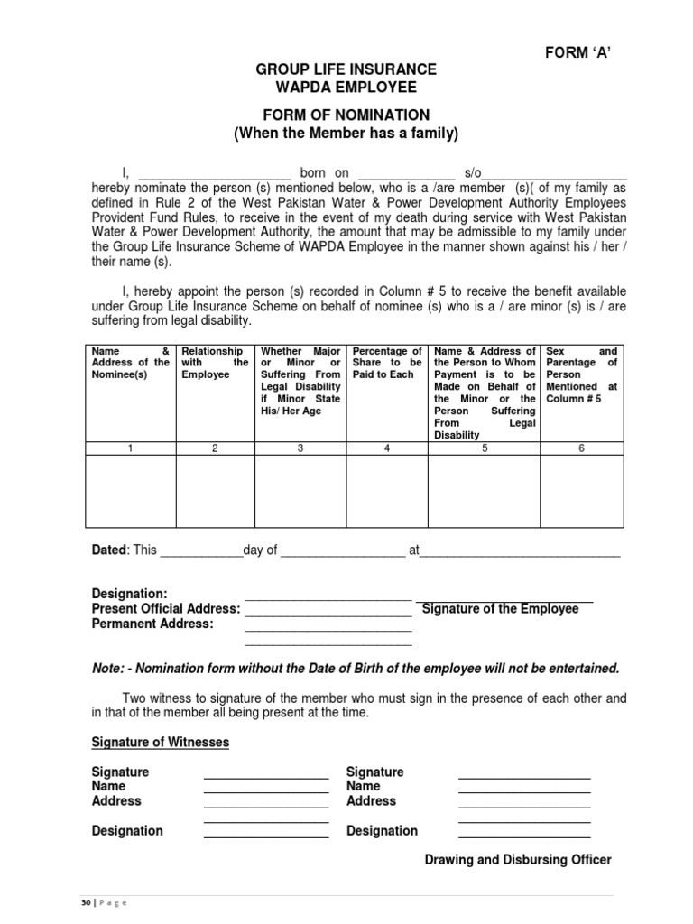 GPF Form | PDF | Life Insurance | Service Industries