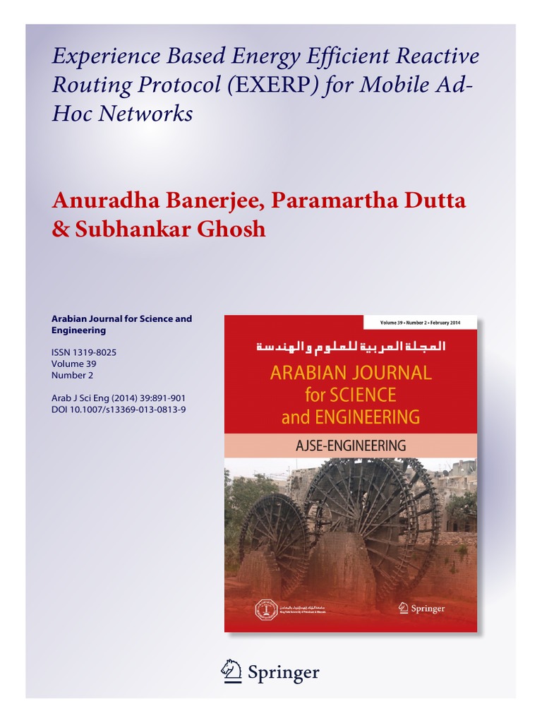 Experience Based Energy Efficient Reactive Routing Protocol Exerp For