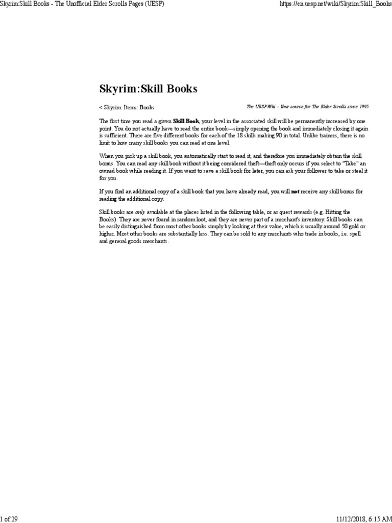 Books Skyrim | PDF | Books | Leisure