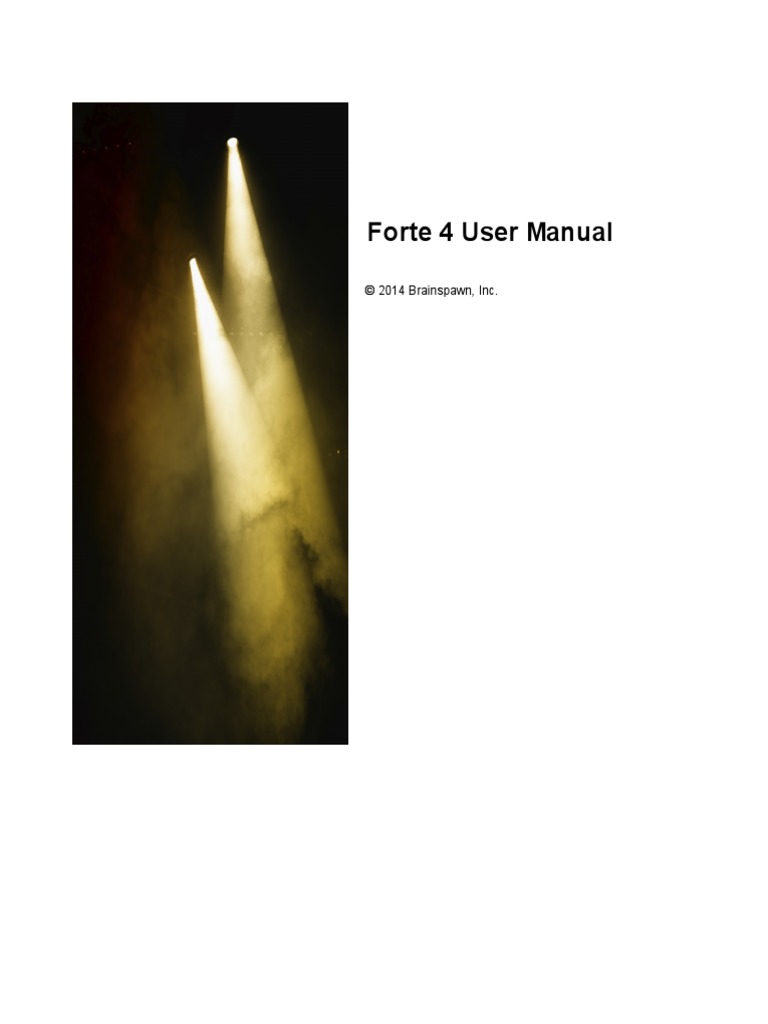 Forte 4 User Manual | PDF | Copyright | Software