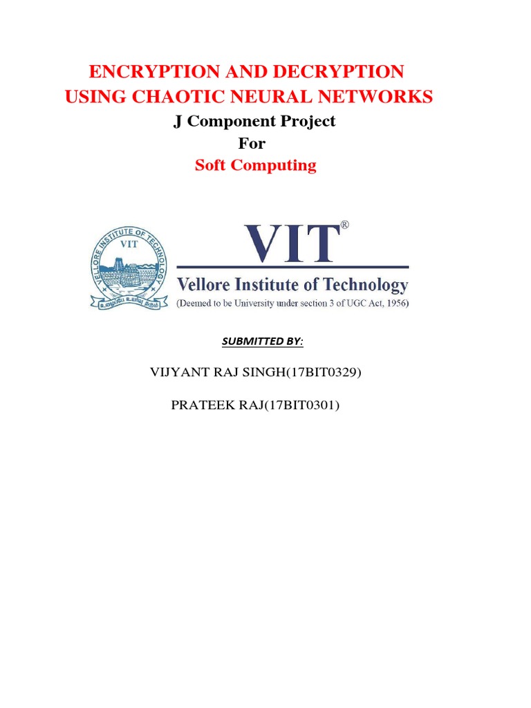 Chaotic Neural Networks for Data Encryption | PDF | Encryption ...