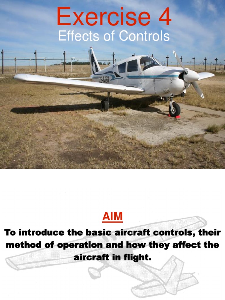Effects of Controls: Exercise 4 | PDF | Flight Control Surfaces | Drag ...