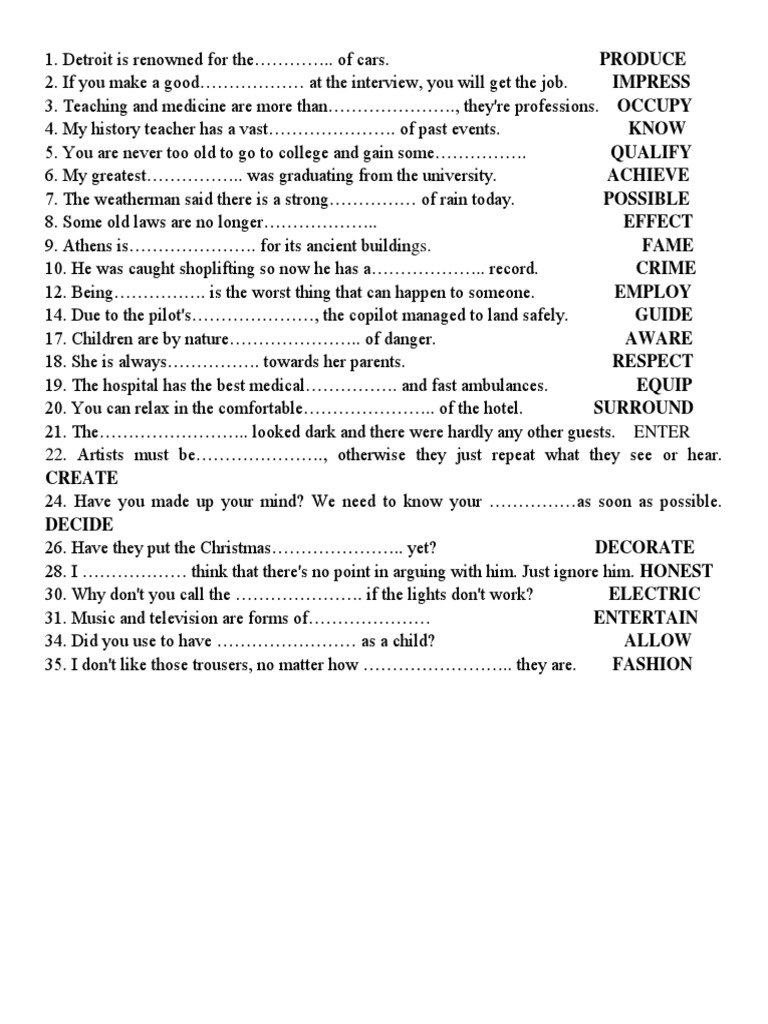 Vocabulary Development Exercises | PDF | Art