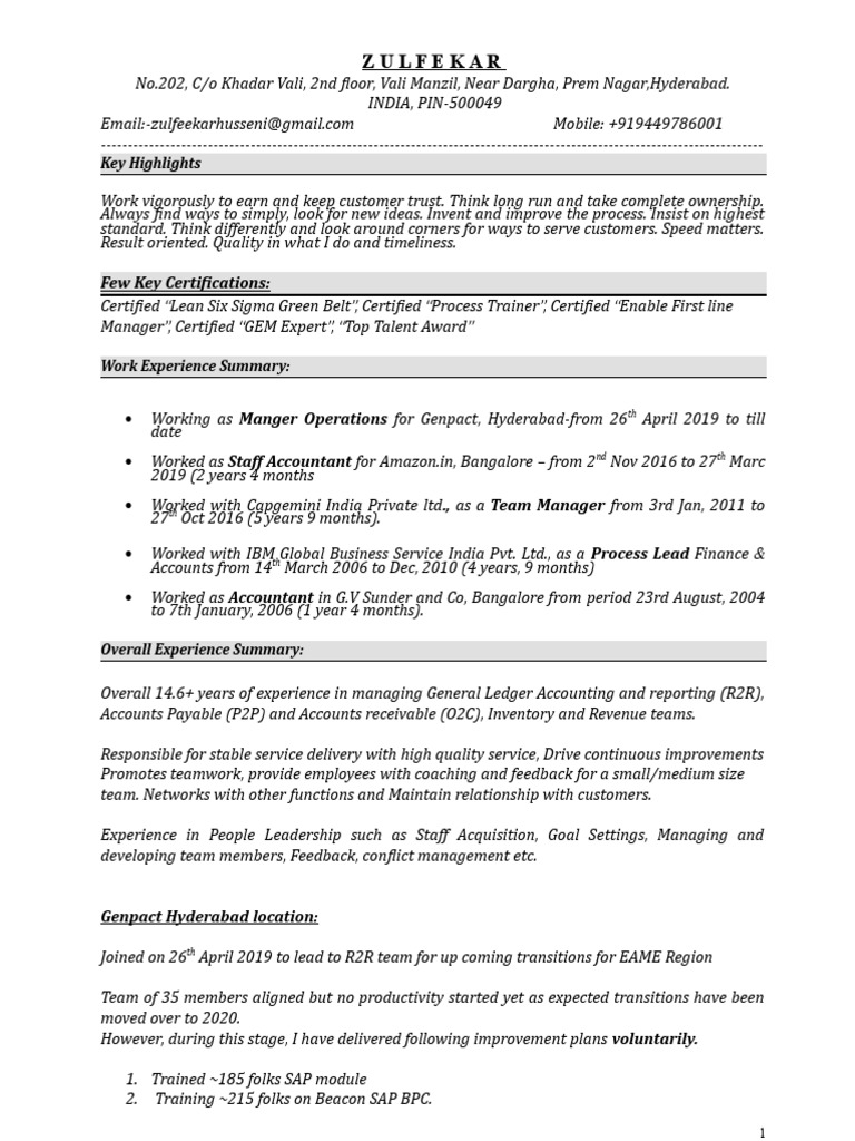 Zulfekar: Few Key Certifications | PDF | Debits And Credits | Inventory