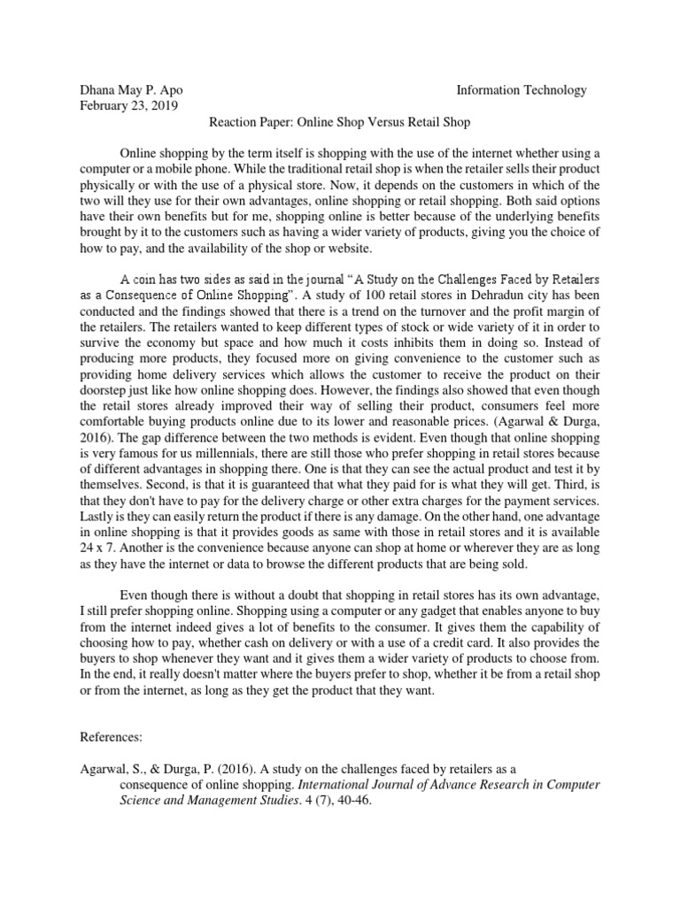 RXN Paper Feb 23 Final | PDF | Online Shopping | Retail