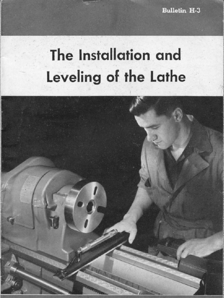 The Installation and Leveling of The Lathe | PDF