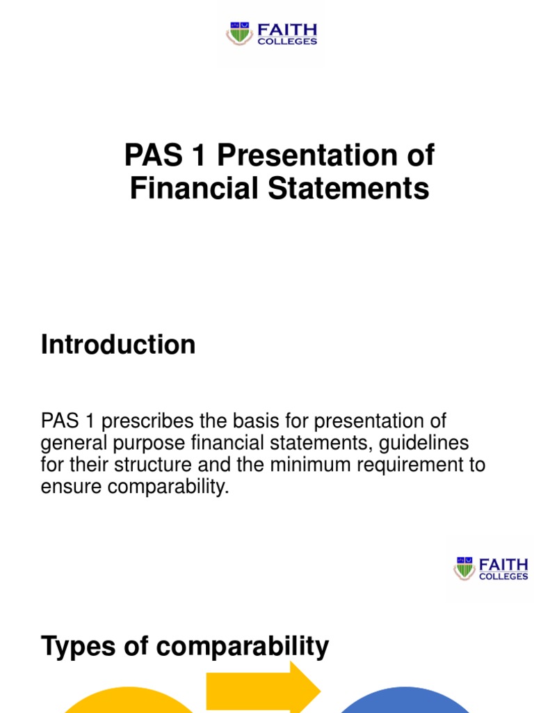 PAS 1 Presentation of Financial Statements | Financial Statement ...