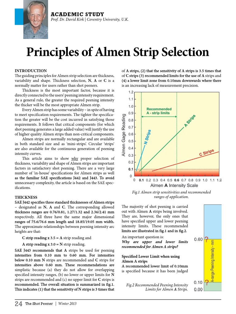 Principles of Almen Strip Selection: Academic Study | PDF | Young's ...