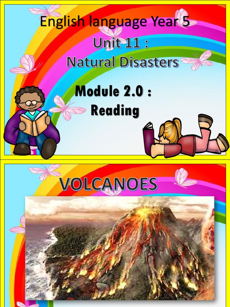 English Language Year 5: Reading | PDF | Volcano | Types Of Volcanic ...
