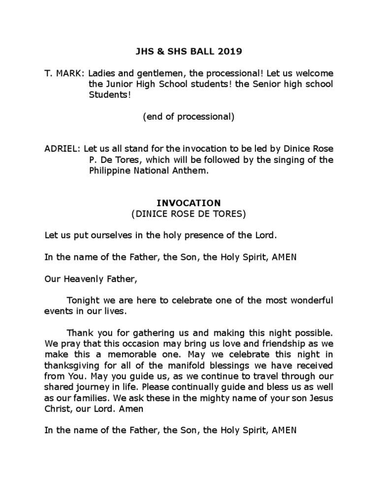 BALL Script 2019 | PDF | God The Father | Jesus